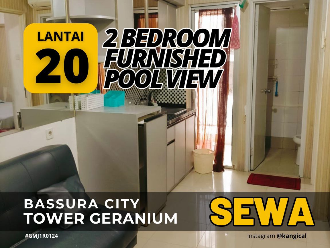 Sewa 2 Bed View Kolam Tower G Apartemen Bassura City